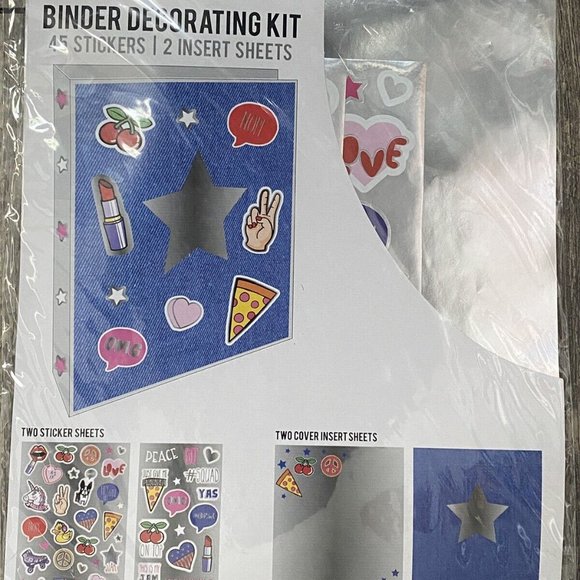 Other | 8 School Binder Decorating Kits 45 Stickers And 2 Insert Sheets ...